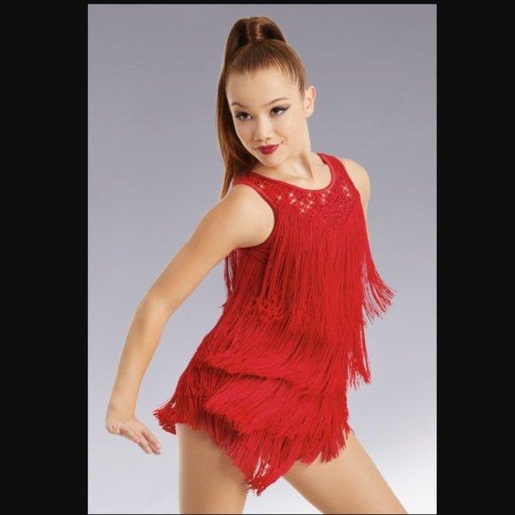 balera | Other | New Balera Fringe Sequin Red Dress Dancewear | Poshmark